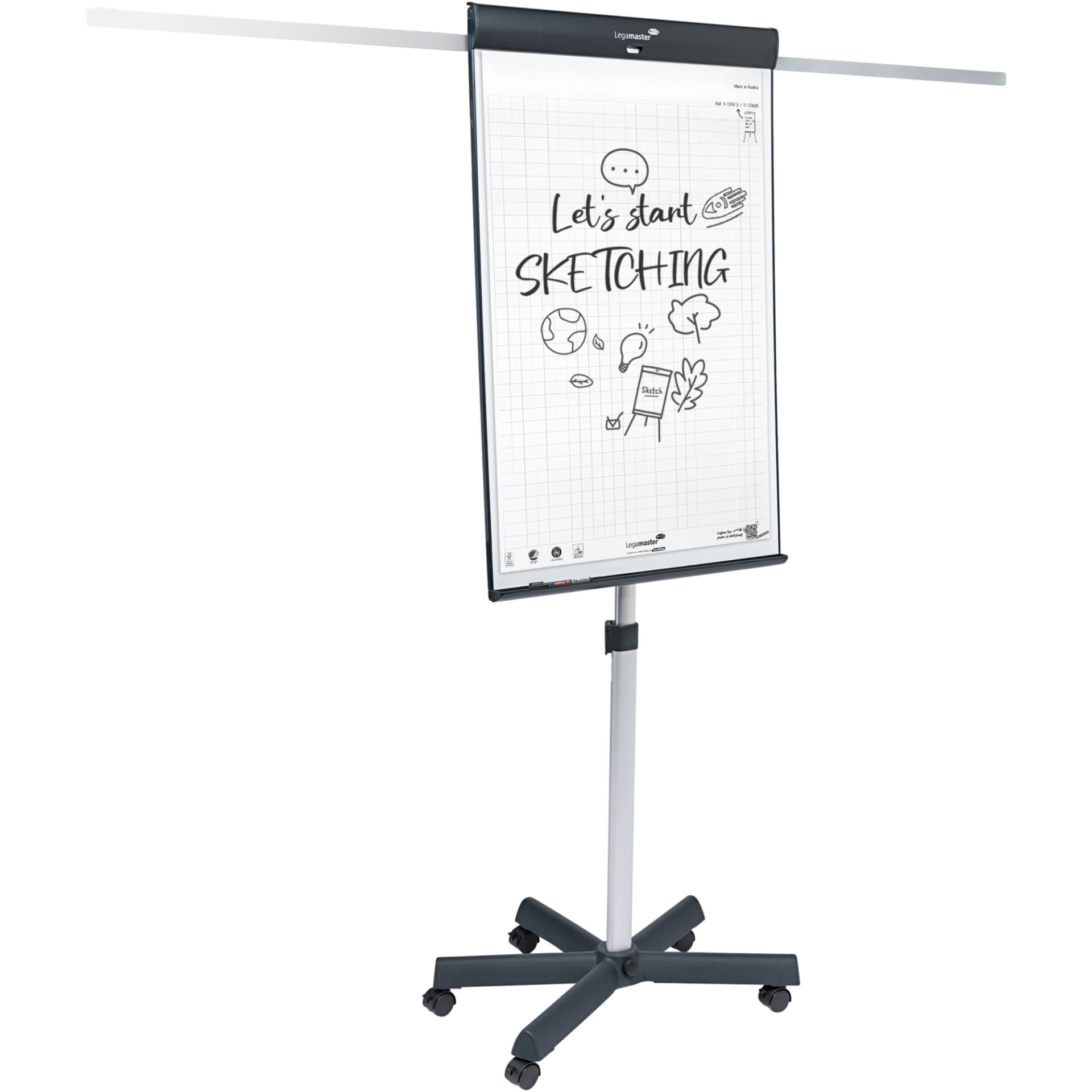 Legamaster Mobiles Flipchart SKETCH PRO star base | 155008100
